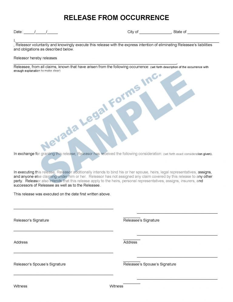 LABOR & MATERIAL RELEASE | Nevada Legal Forms & Services